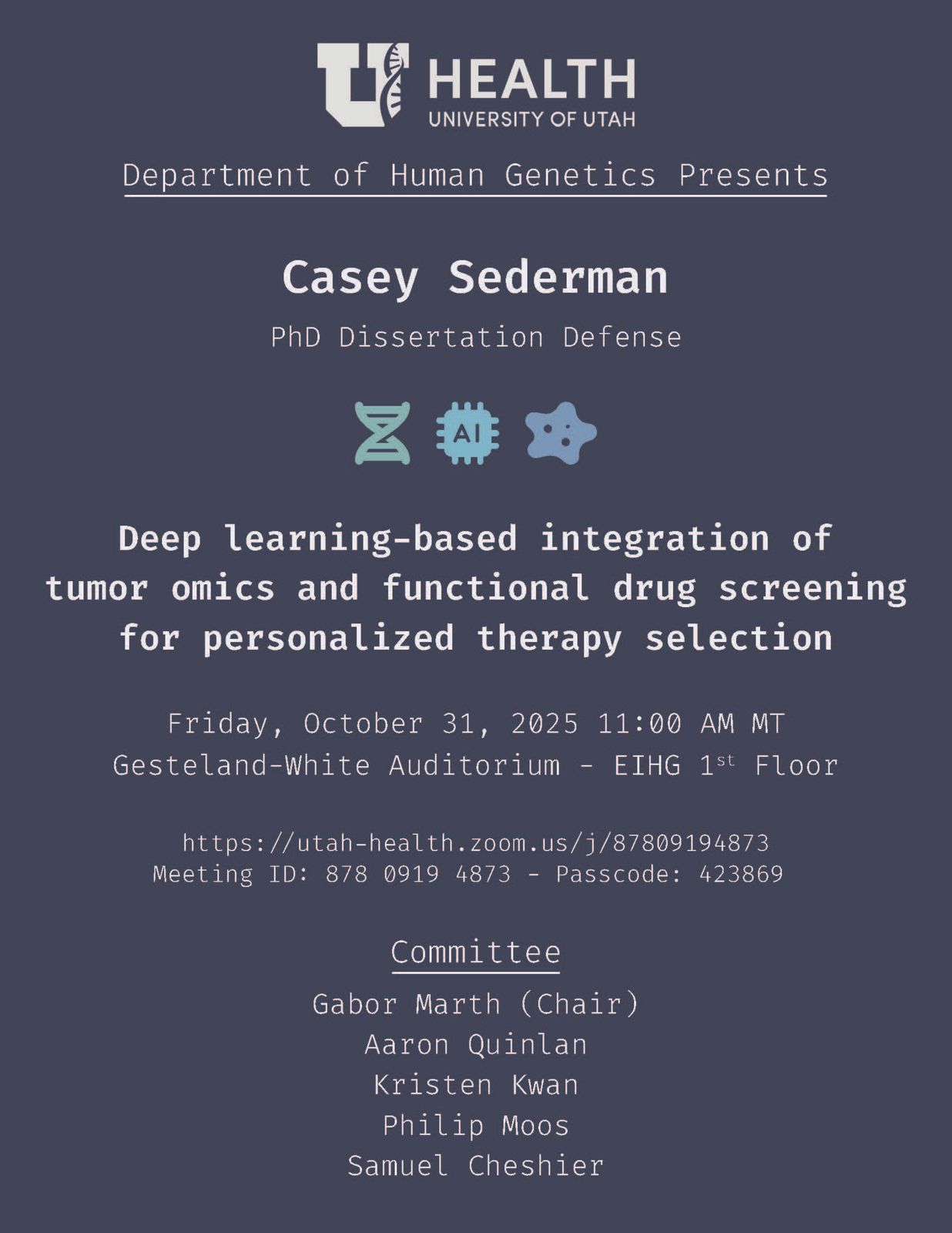 Congratulations, Dr. Sederman!